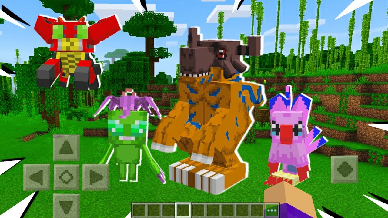 ESSE É O MELHOR ADDON/MOD DE DIGIMON PARA MINECRAFT PE!! (Minecraft ...