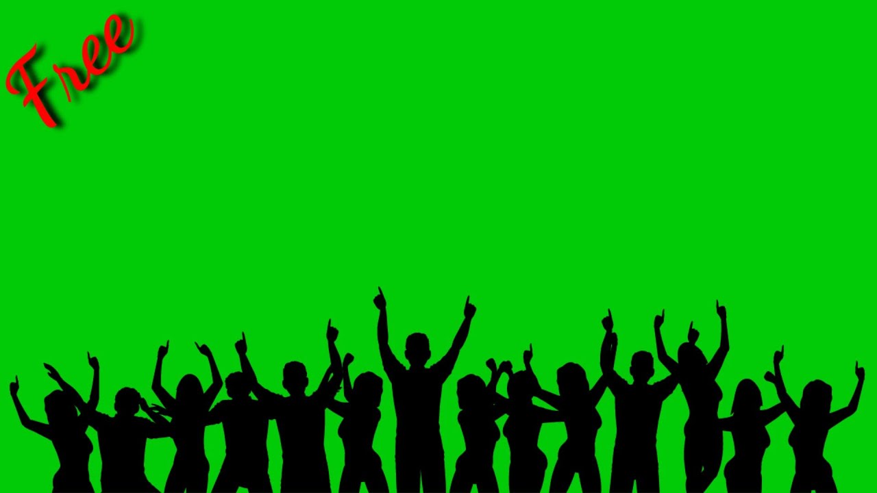 Crowd Celebration no copyright free green screen - YouTube