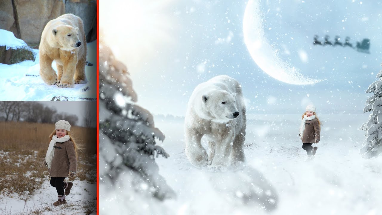 Making Winter Photo - Manipulation | Photoshop Tutorial + PSD - YouTube