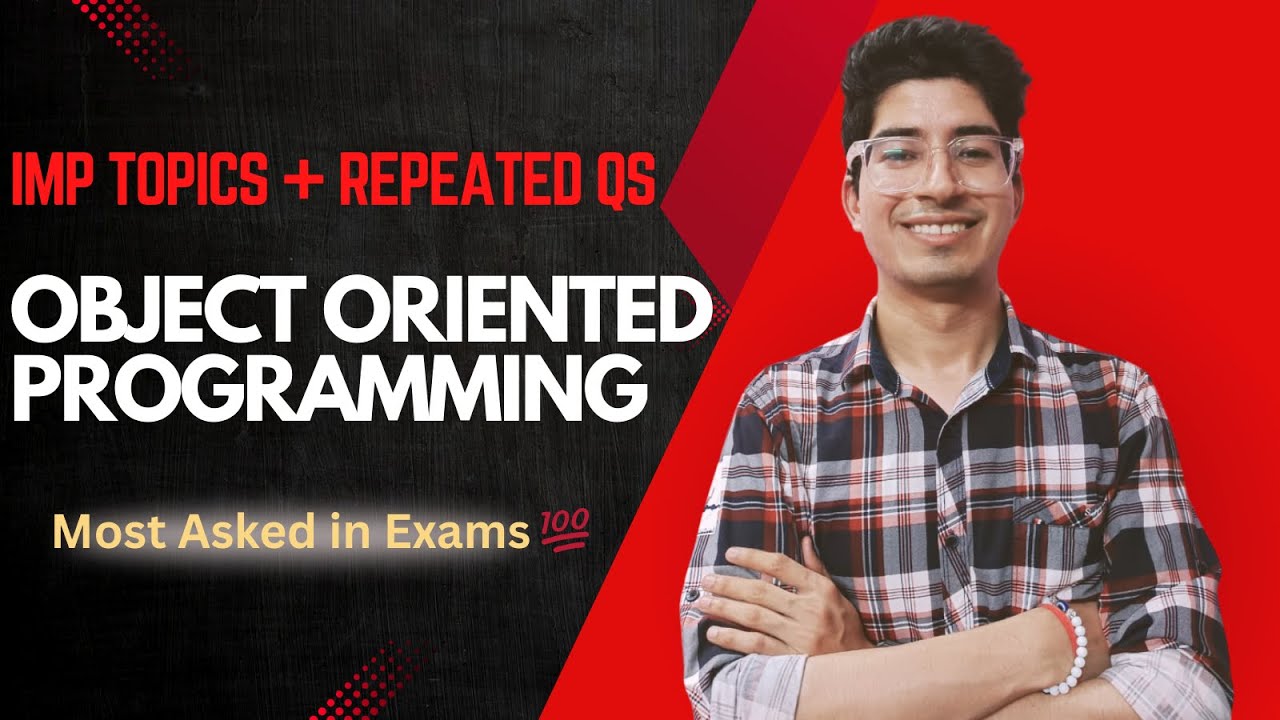 Object Oriented Programming Important Topics | Most Asked & Repeated ...