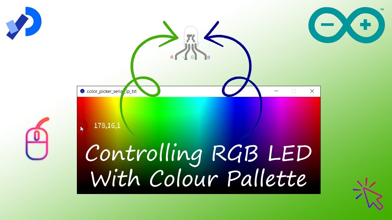 Controlling RGB LED with Colour Palette - YouTube
