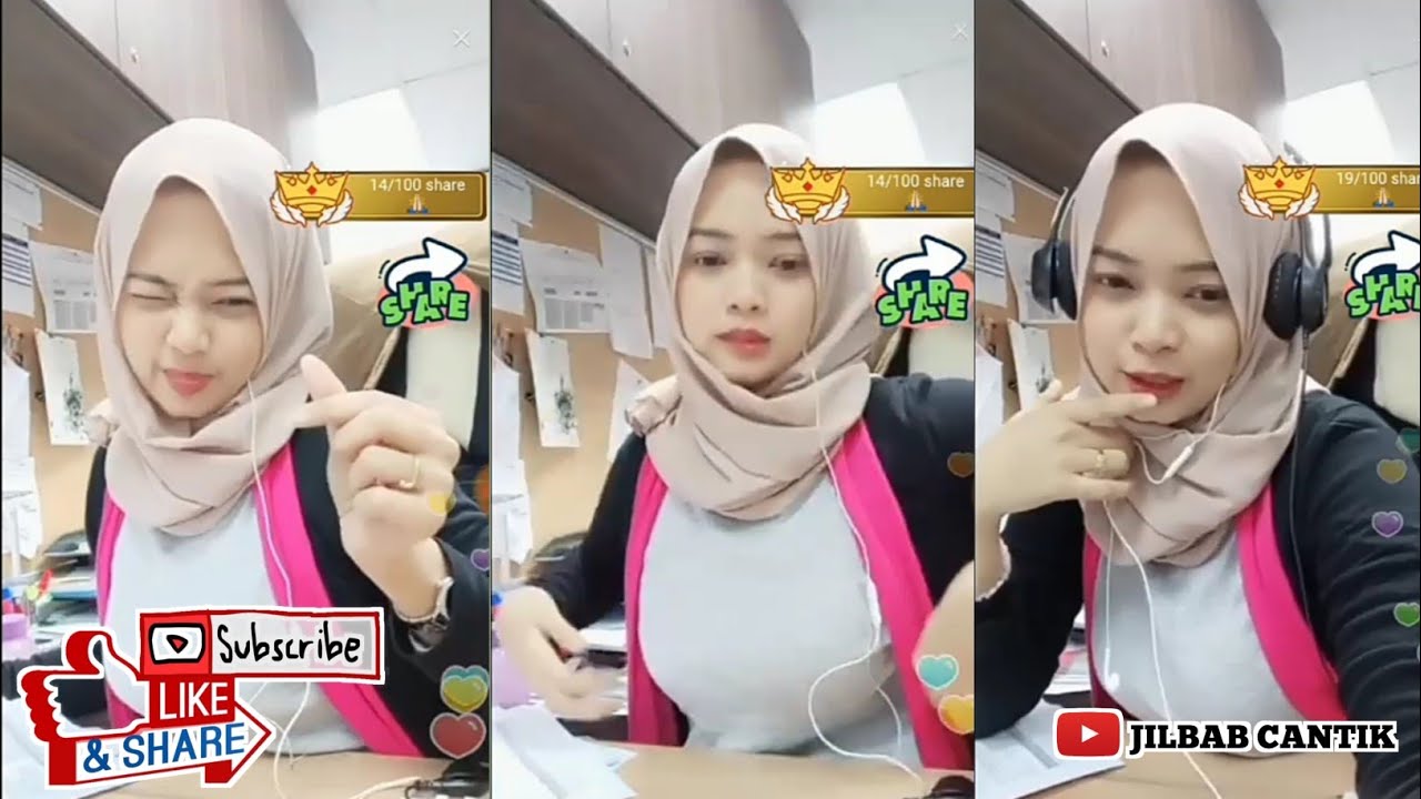 Bigo live jilbab di kantor - YouTube