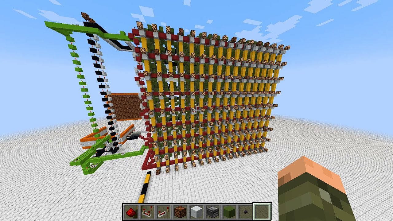 Redstone 144-bit RAM showcase - YouTube