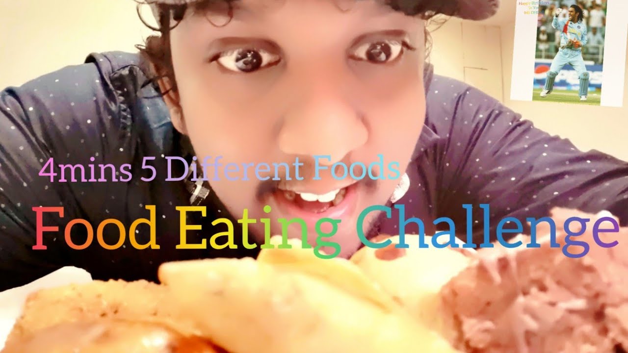 Food Eating Challenge | 4mins 5 Different Foods Eating Challenge - YouTube