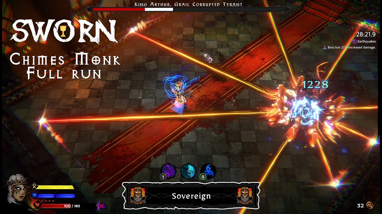 Sworn Chimes Monk obliterates Sovereign difficulty (full run) - YouTube