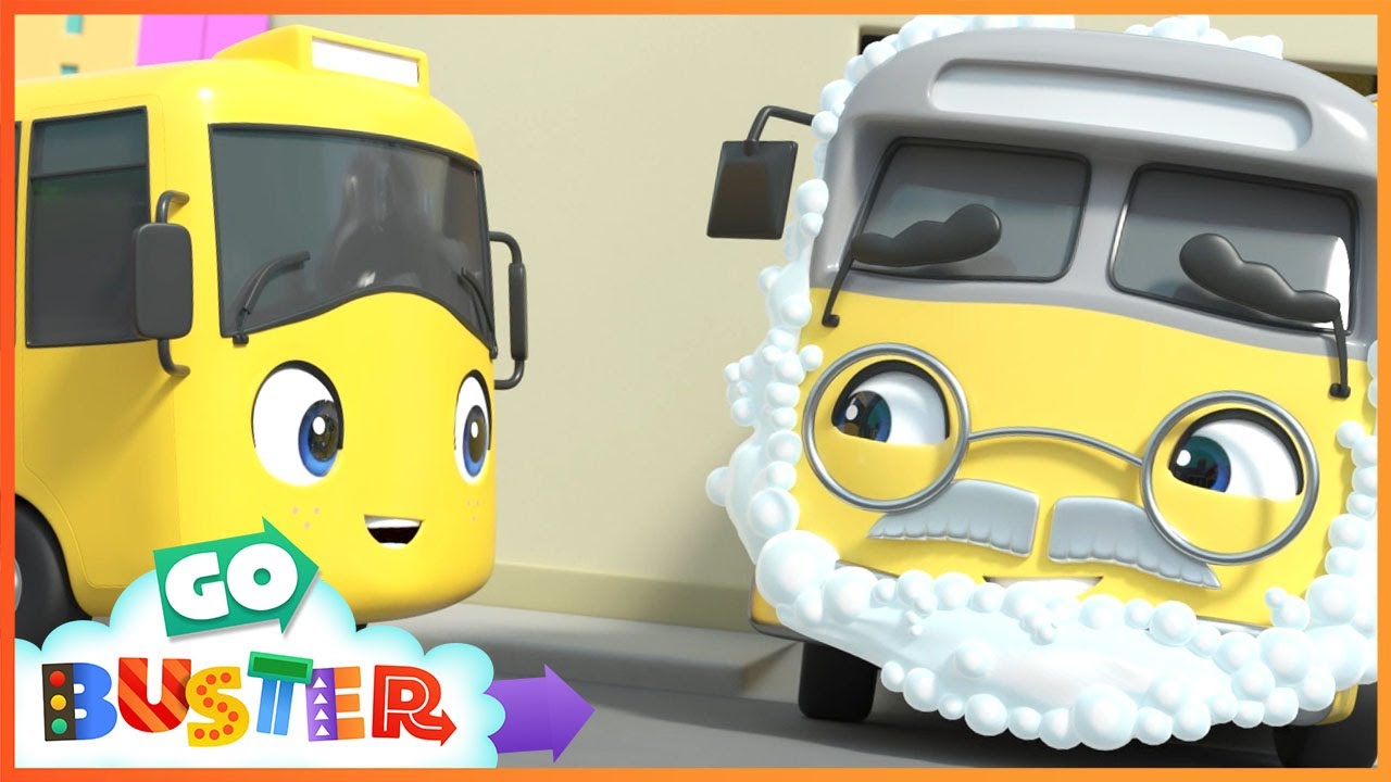 Muddy Buster Pulls a Prank at the Carwash | Go Buster - Bus cartoons ...