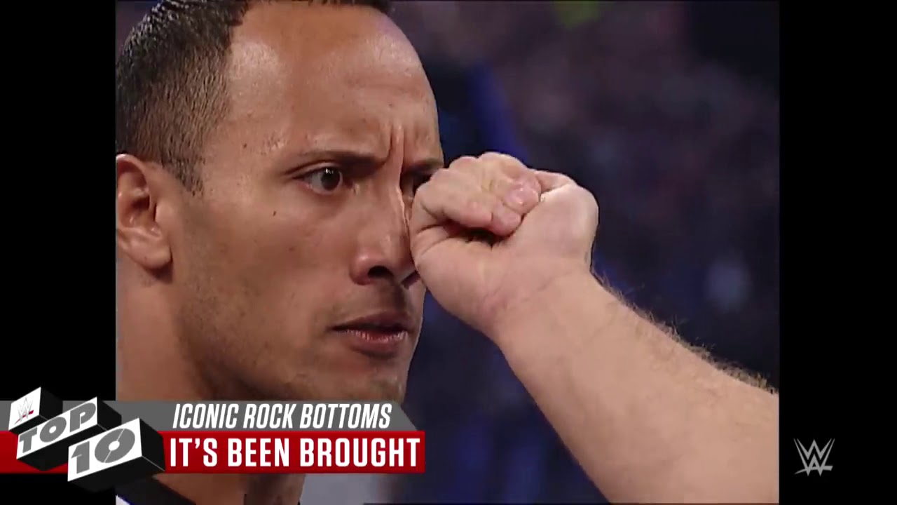 The Rocks Most Iconic Rock Bottoms Wwe Top 10 Youtube