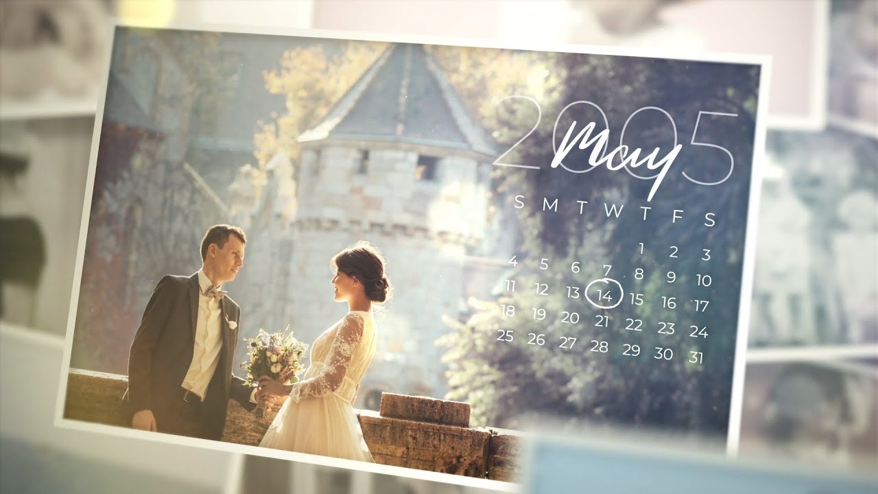 Sweet Memories Calendar Slideshow After Effects Template - YouTube