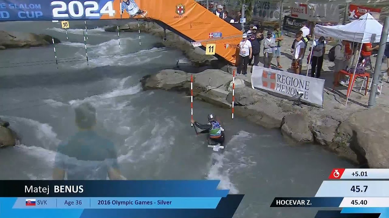 Matej Benus, Slovakia - Men's Canoe Semi-Final / 2024 ICF Canoe Slalom ...