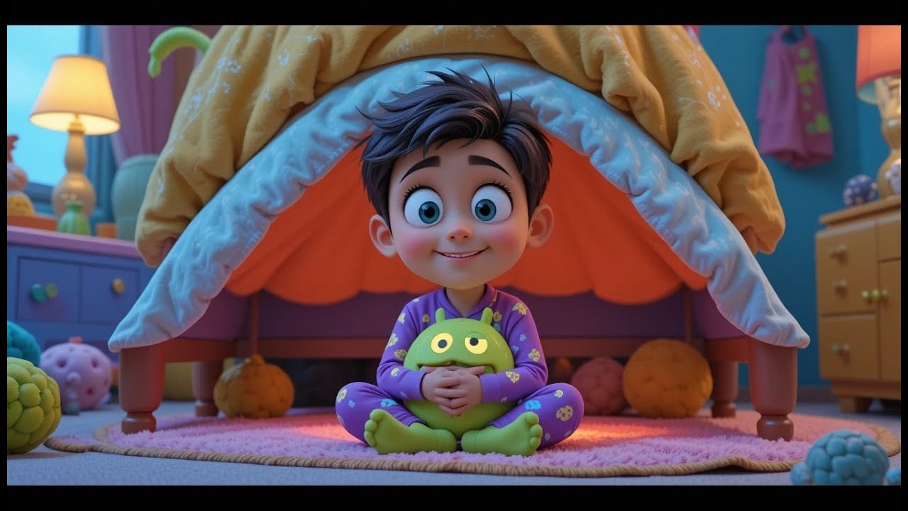 The Monster Under My Bed Loves Pizza! | Popular Nursery Rhyme ...