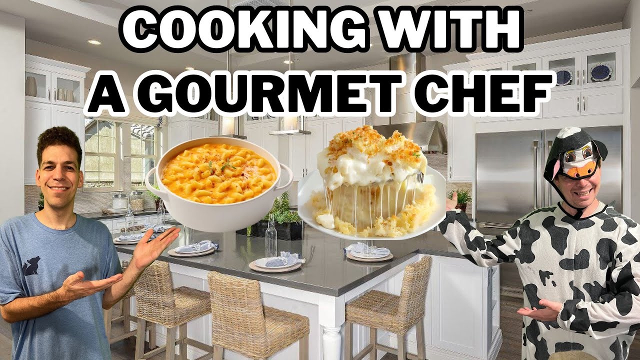Cooking with a GOURMET CHEF! Mac n Cheese - YouTube