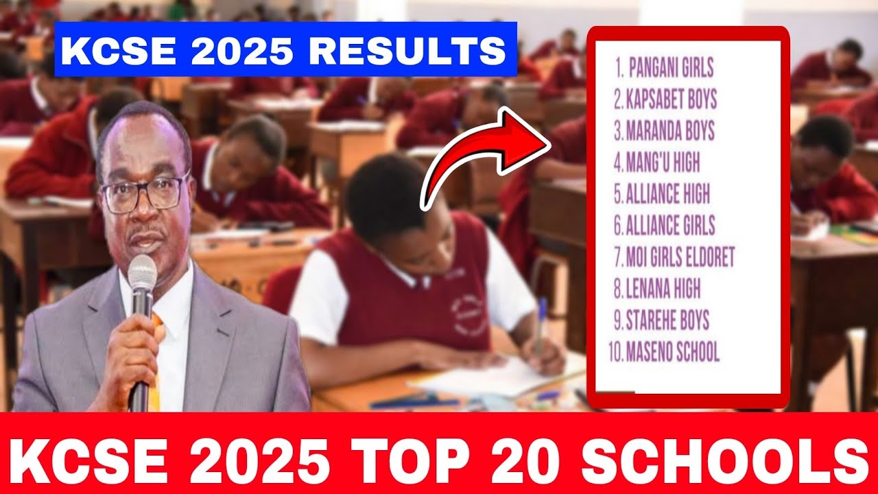 KCSE 2025 RESULTS: TOP 20 SCHOOLS & STUDENTS IN KENYA KCSE - YouTube