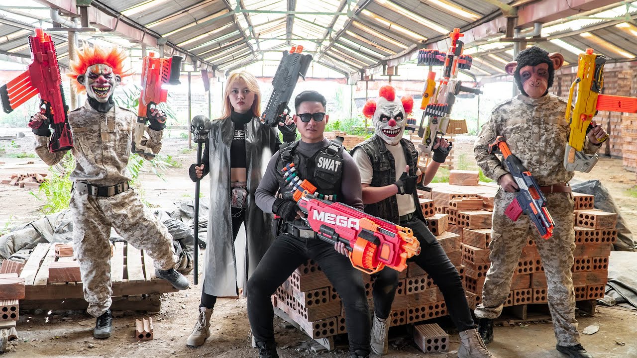 LTT Films : S.E.A.L X Nerf Guns Fight Crime Rocket Mask Dangerous Gangs ...