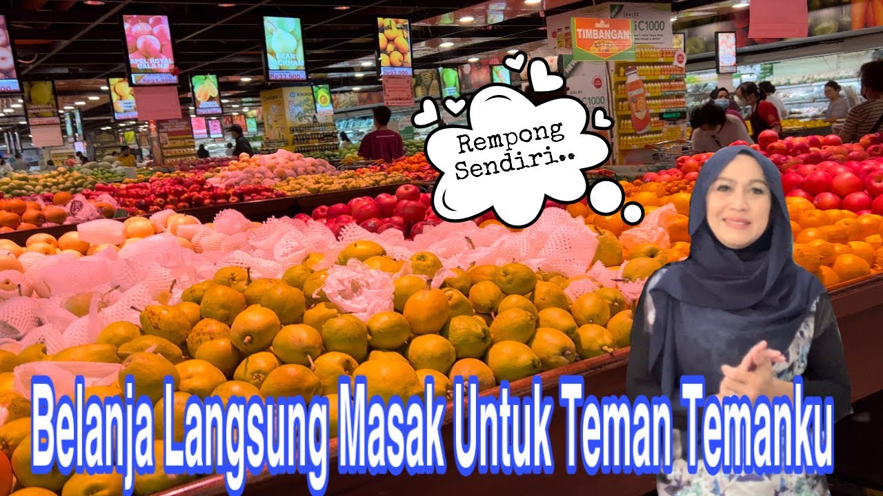 BELANJA LANGSUNG MASAKIN UNTUK TEMAN TEMAN SHALEHAHKU - YouTube