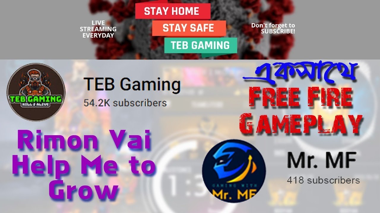 TEB Gaming || Rimon Vai || Free Fire Live || GamePlay With Mr.MF - YouTube