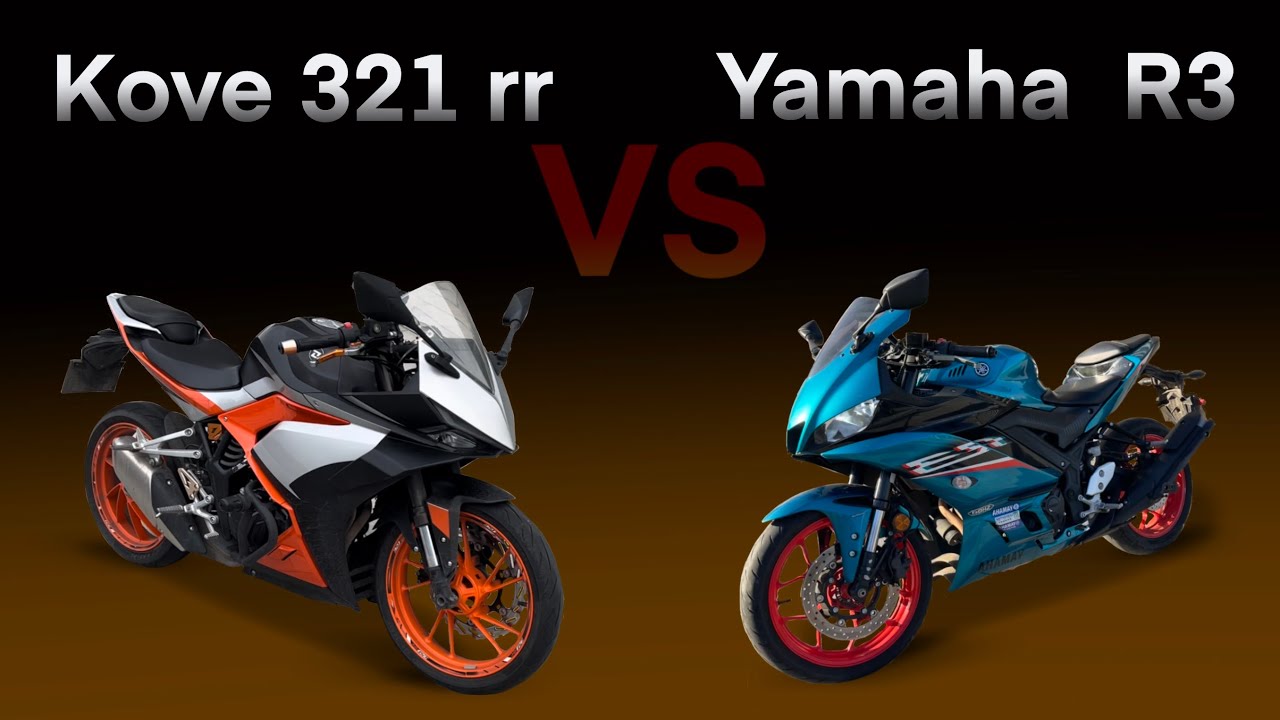 Kove 321rr vs Yamaha R3 comparison, acceleration, review (English) - YouTube