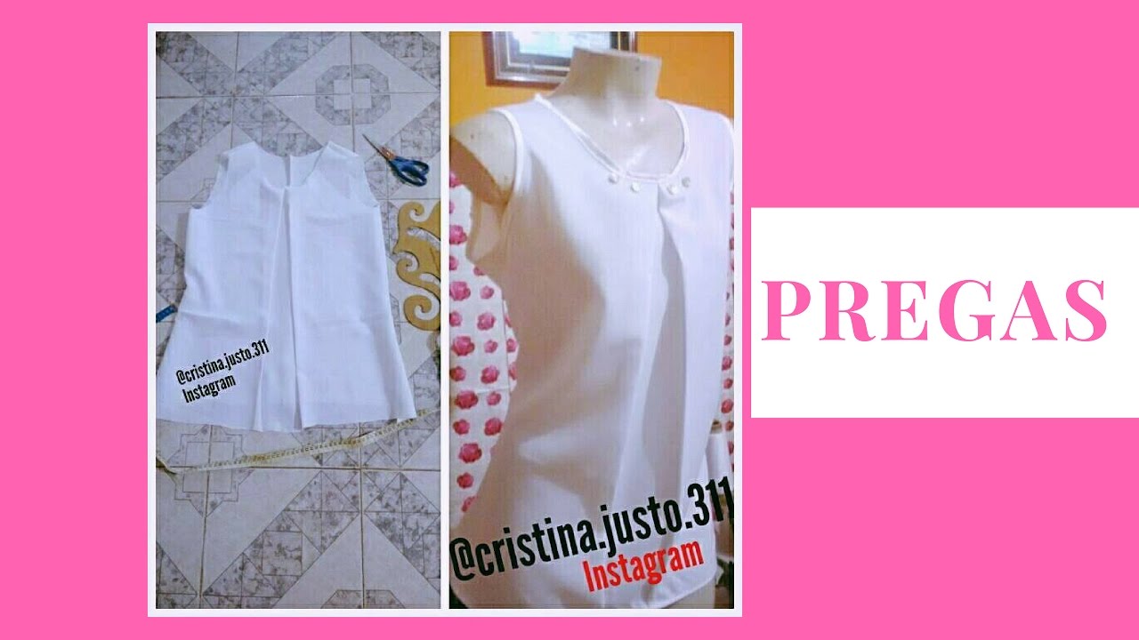 Como fazer pregas - Fêmea e Macho - Cristina Justo - YouTube