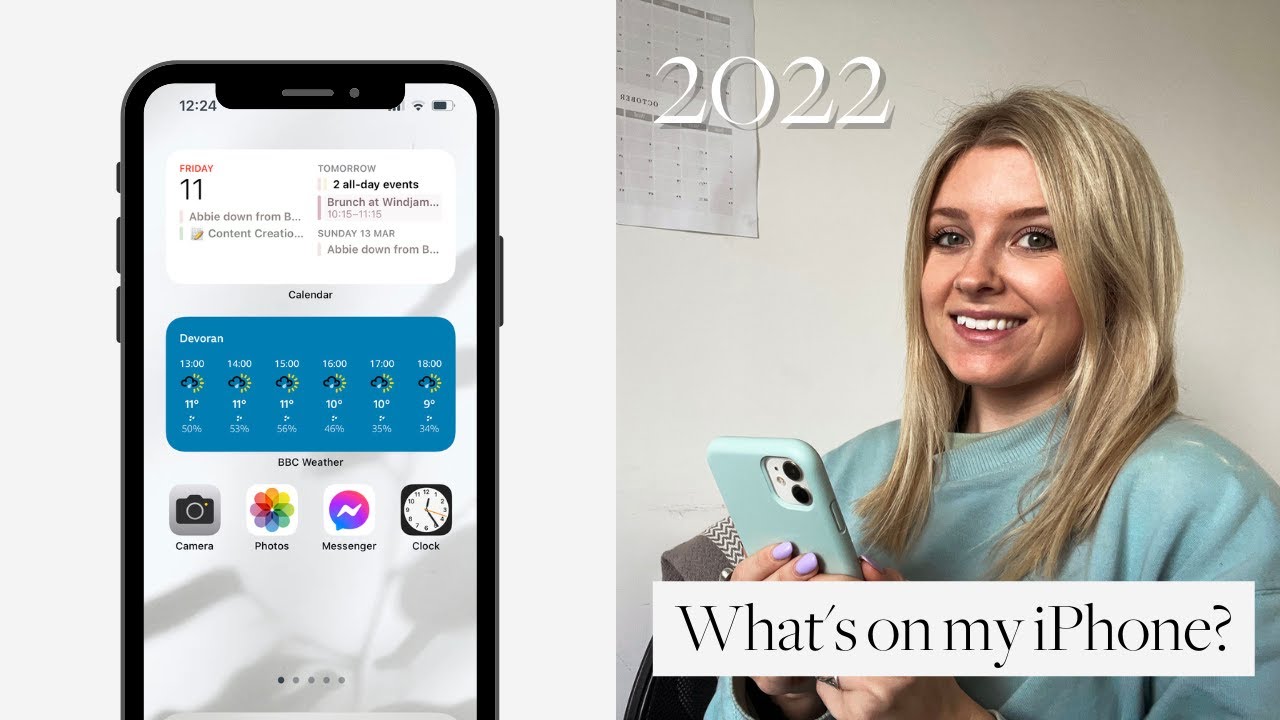 What's on my iPhone as a BUSINESS OWNER? | productive set up - YouTube