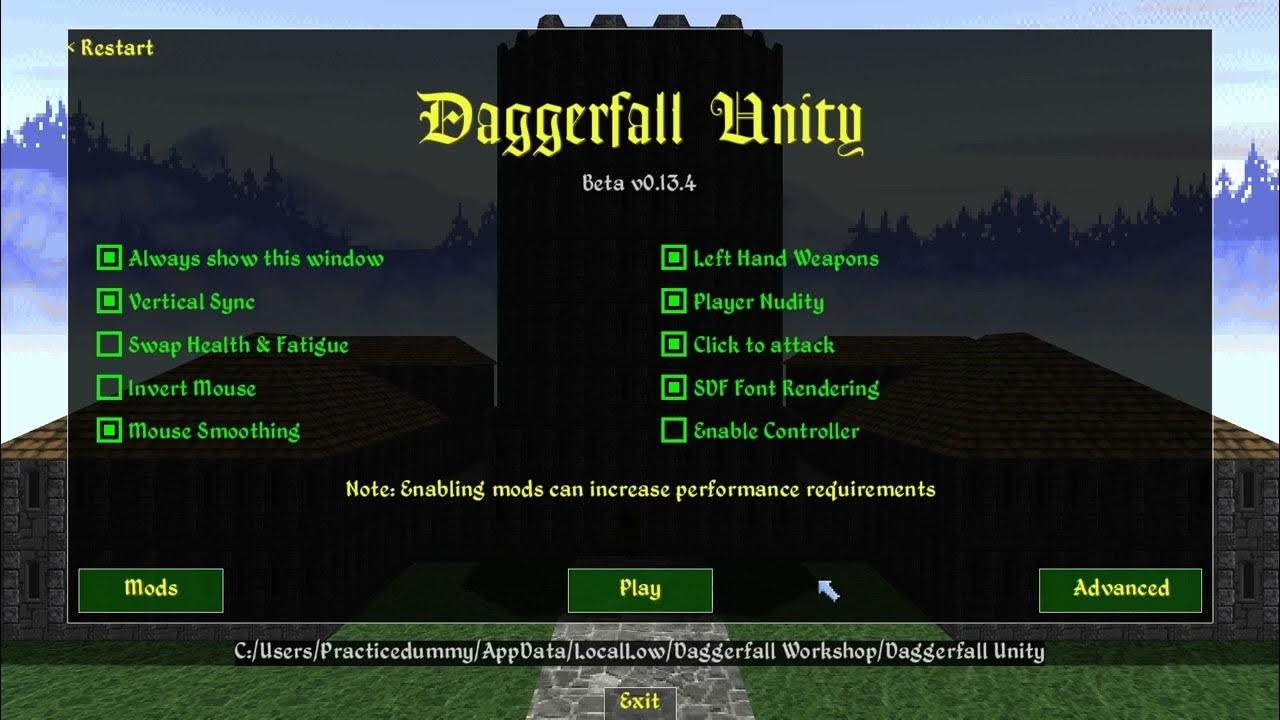 How To Install And Mod Daggerfall Unity - YouTube