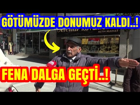 GÖTÜMÜZDE DONUMUZ KALDI SADECE. EKMEK BULAMIYORUZ. TÜM EZBELERİ FENA BOZDU.
