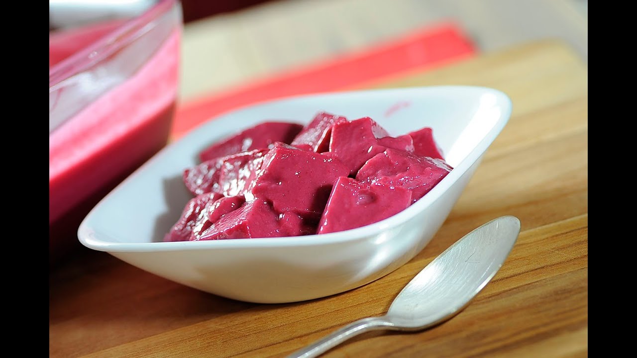 Mousse de frutos rojos - YouTube