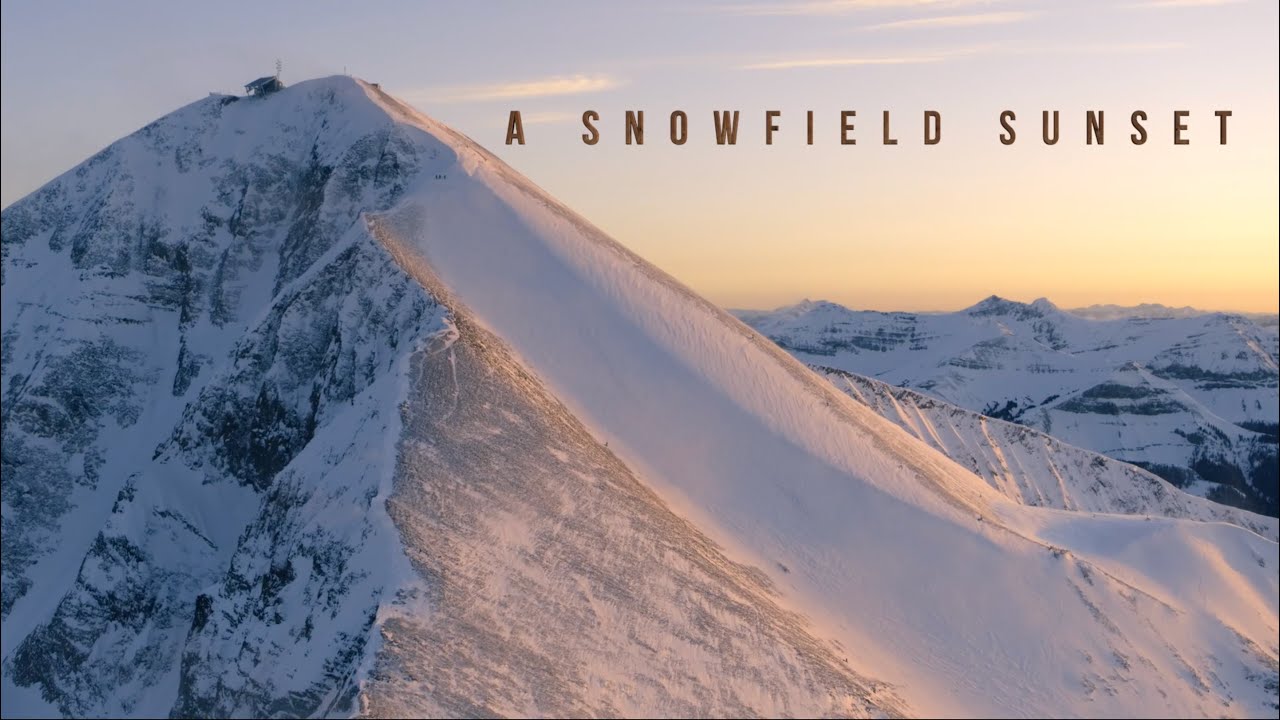 A Snowfield Sunset | Big Sky Resort - YouTube