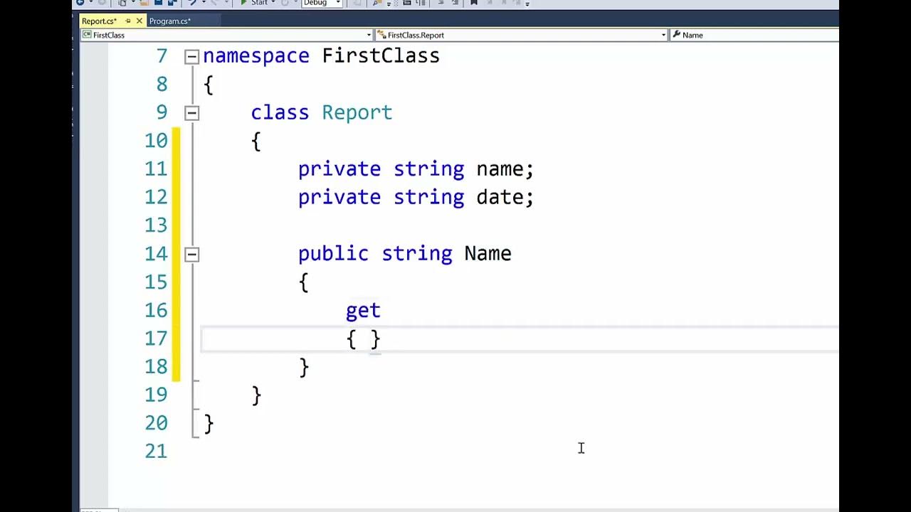 Using Get and Set Accessors in C# - YouTube