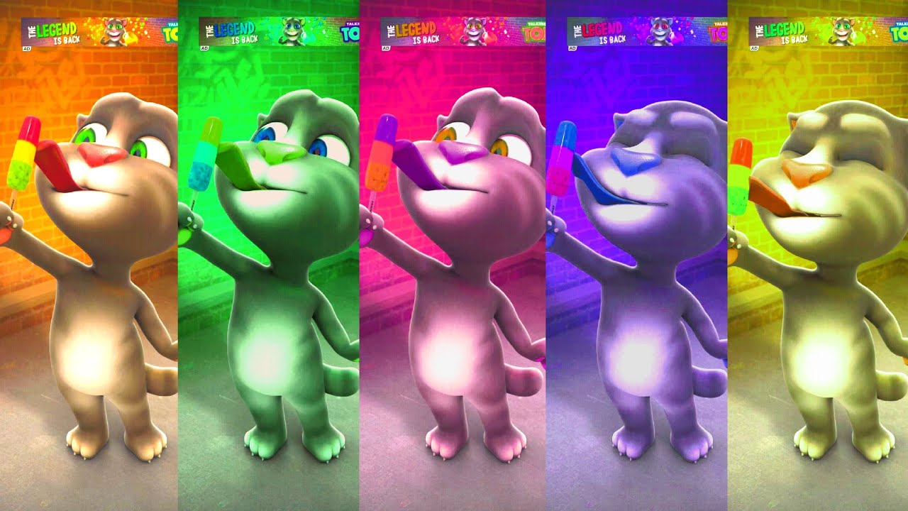 My Talking Tom colours funny movement || Talking Tom 🔴 All NEW Episodes ...