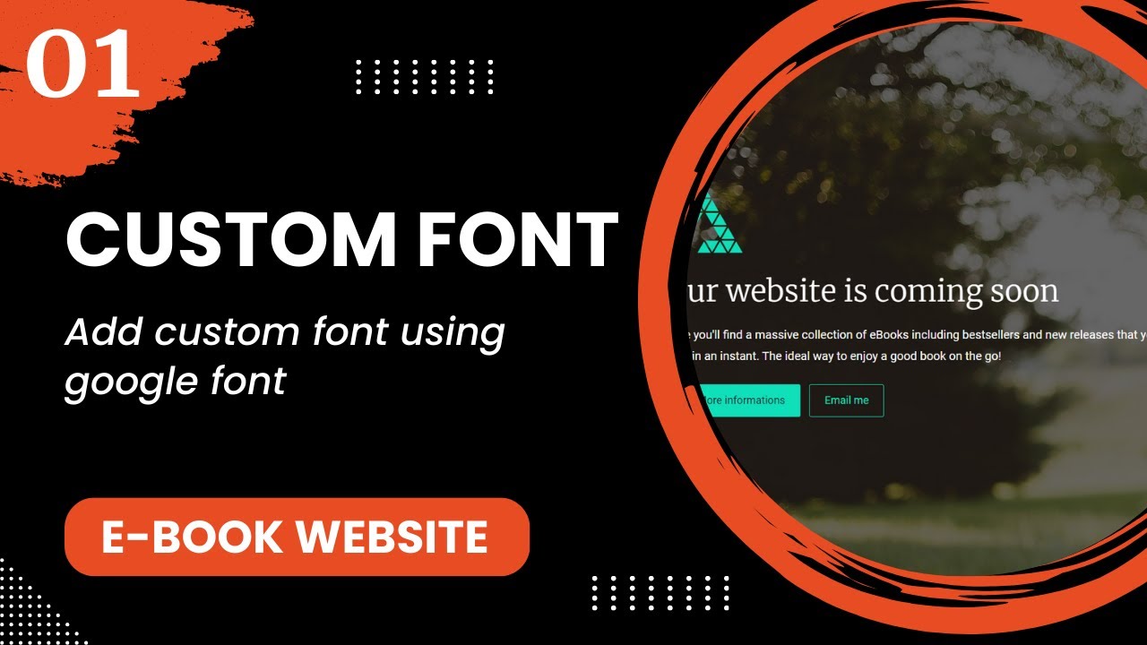 Custom Font #1 - Add custom font using google font - YouTube