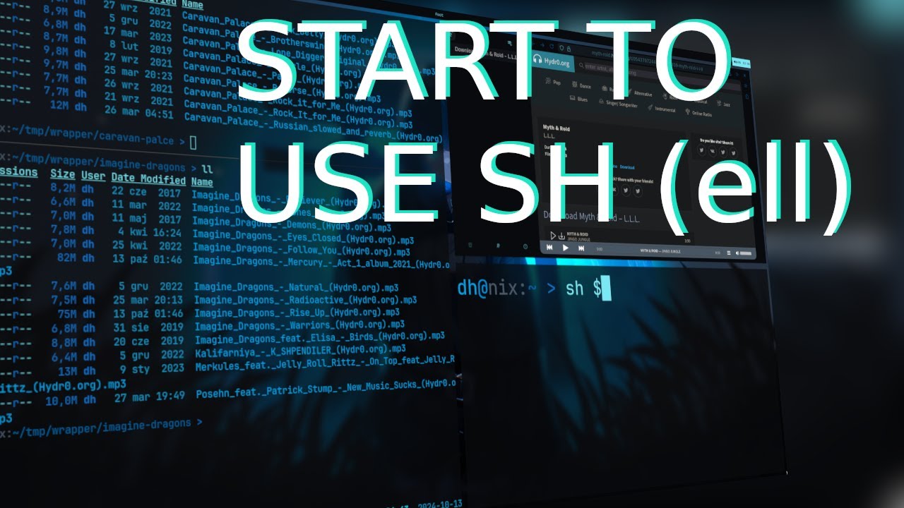 Start to use shell. - YouTube