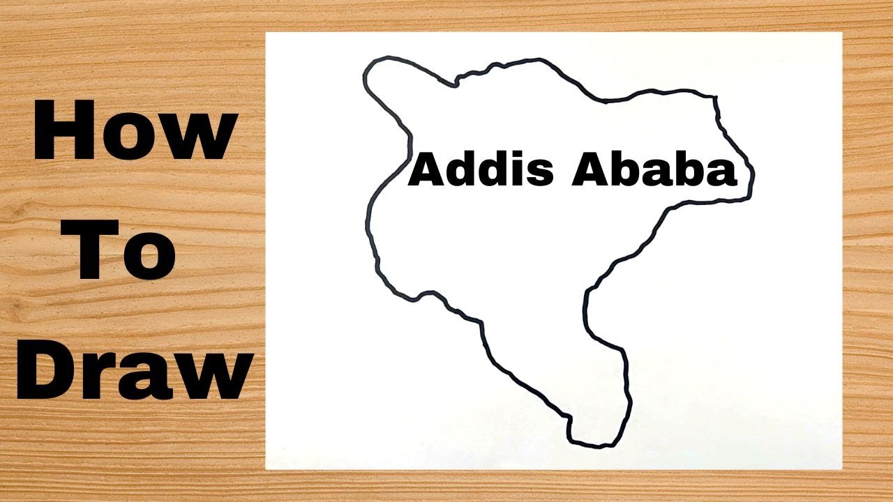 Drawing Addis Ababa Capital Map - Ethiopia - YouTube