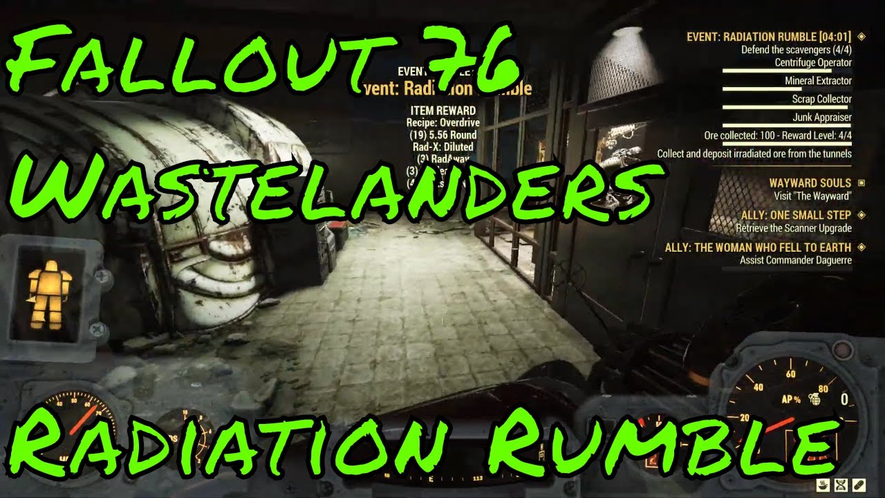Fallout 76 Wastelanders Radiation Rumble New Event! Earn GOLD! - YouTube