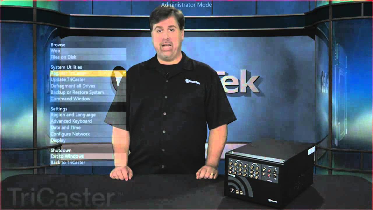 003 - TriCaster 40 Training - Registro y Modo Administrador - HD SPA ...
