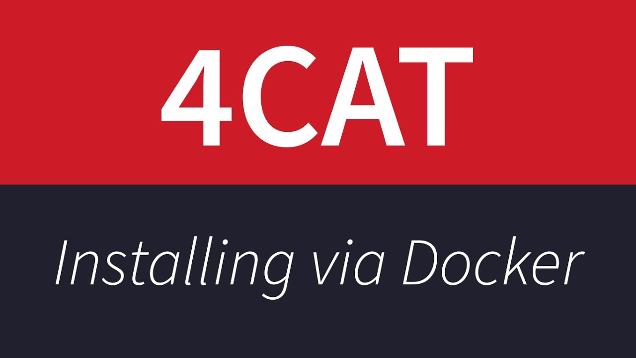 4CAT Tutorial: Installing via Docker - YouTube