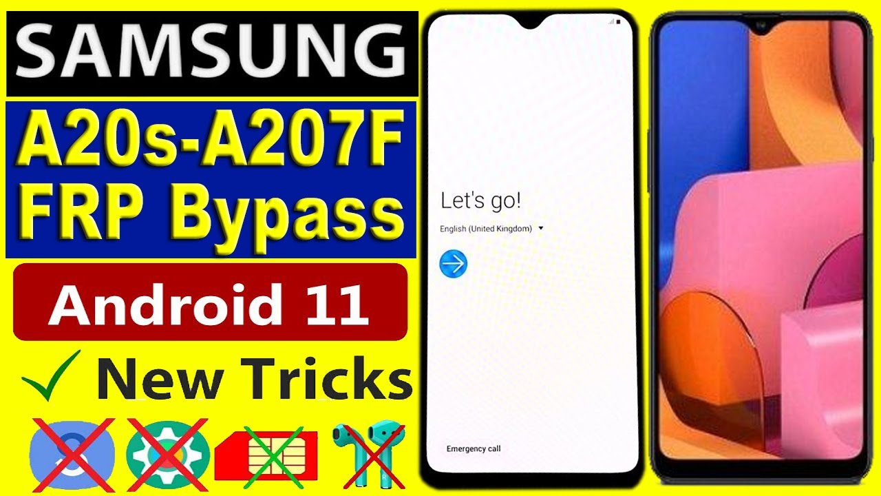 SAMSUNG A20S FRP BYPASS SAMSUNG A20S FRP UNLOCK GOOGLE ACCOUNT REMOVE ...