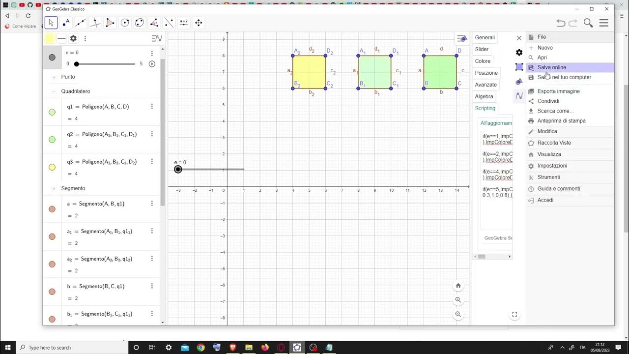 Dynamically Color change of figure in Geogebra - YouTube
