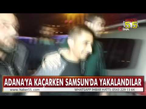 ORDU'DA CİNAYET İŞLEYİP OTOBÜSLE KAÇARKEN SAMSUN'DA YAKALANDILAR