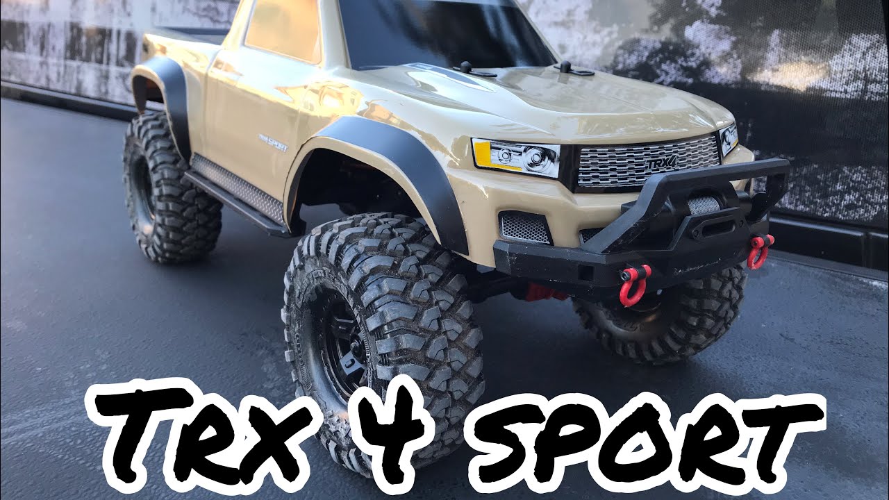 Traxxas TRX4 Sport TAN - Quick Unboxing and Test Run - YouTube