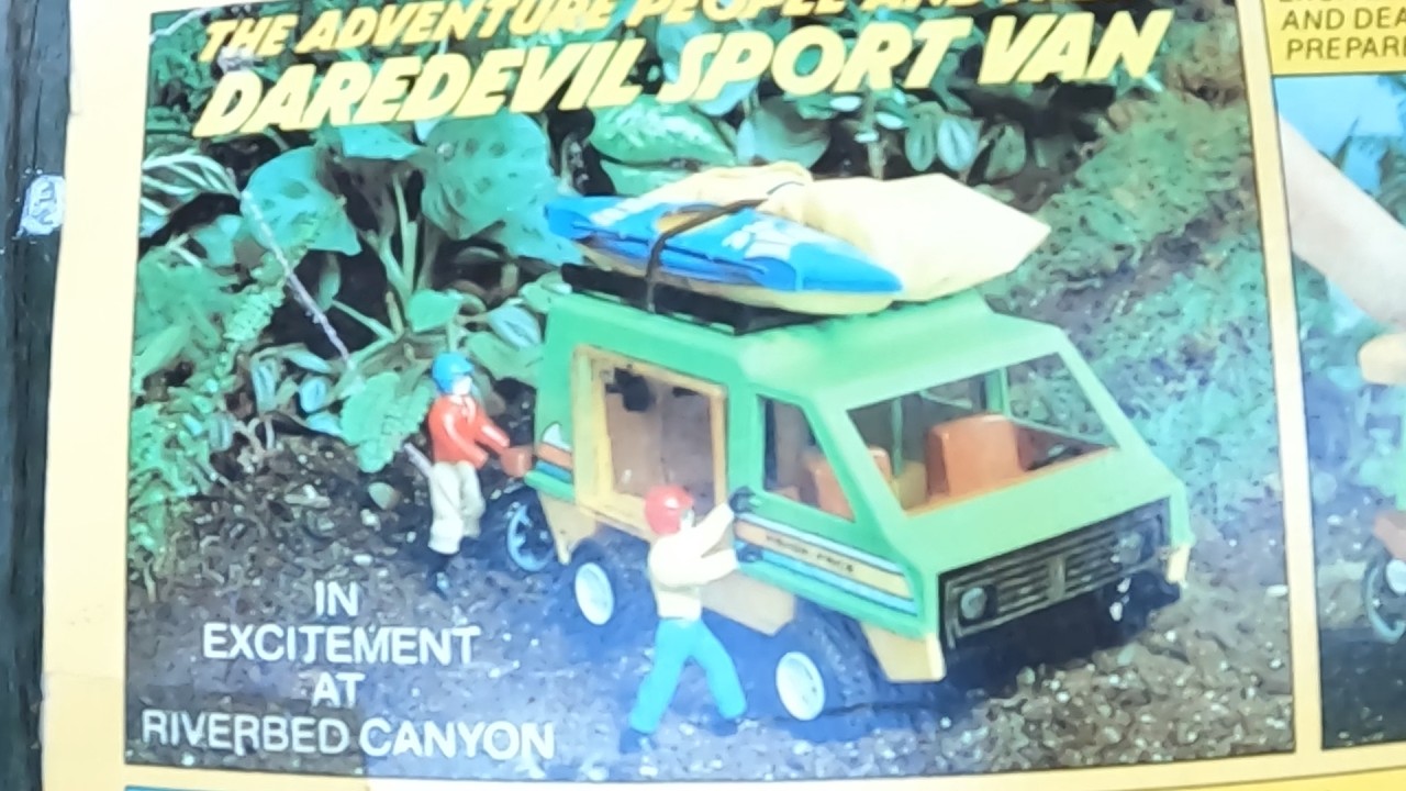 Fisher Price Daredevil Sport Van - Adventure People in the box from a ...