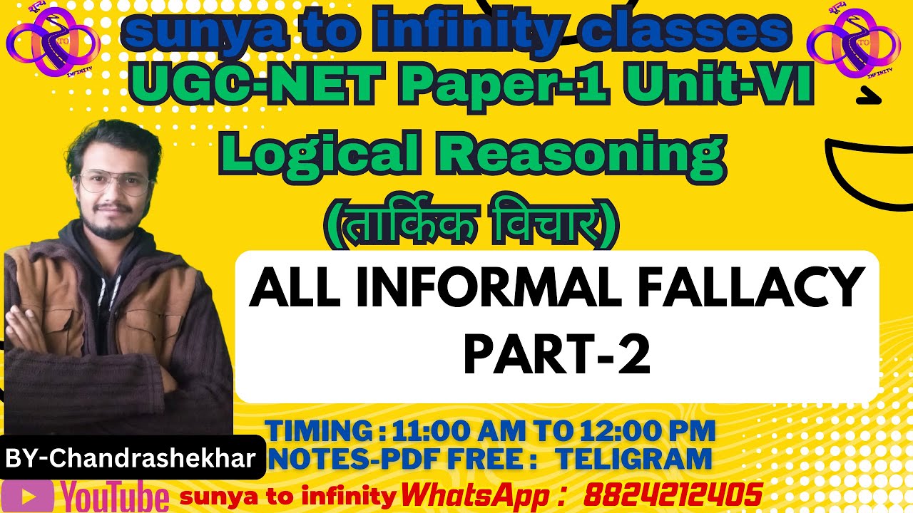 Informal Fallacy||All types of Fallacies|Logical Fallacies | UGC NET ...