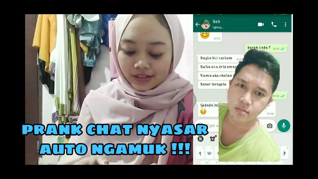 PRANK PACAR SAMPAI MARAH !! PURA PURA SALAH KIRIM CHAT ... - YouTube