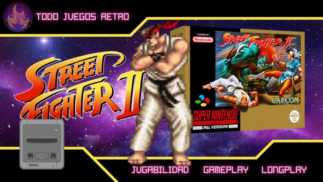 SNES Super Nintendo Longplay Games 🎮 Street Fighter II The World ...