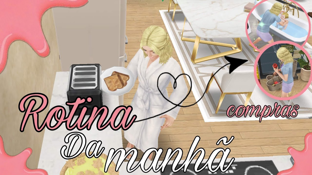 Minha Rotina da manhã//my morning routine No The Sims freeplay - YouTube