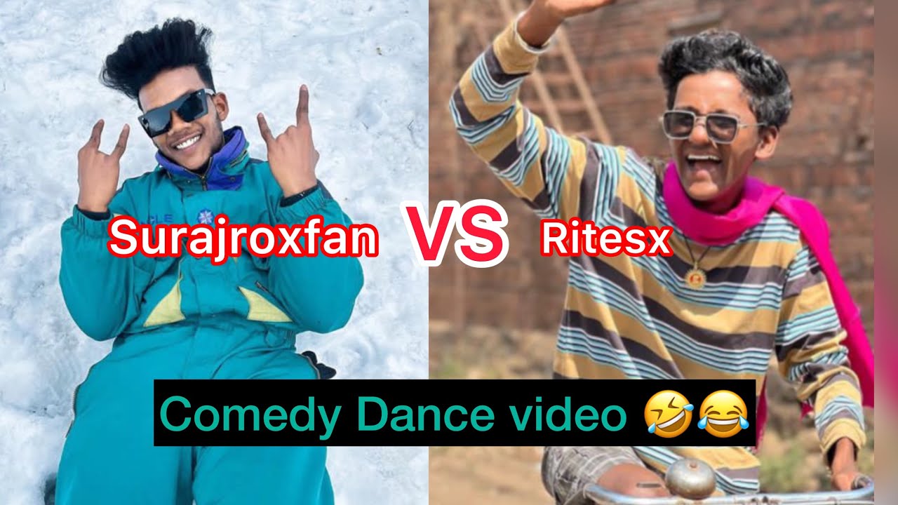 Ritesh vs surajroxfan Hindi Comedy Dance 💃 vide // funny Dance video ...