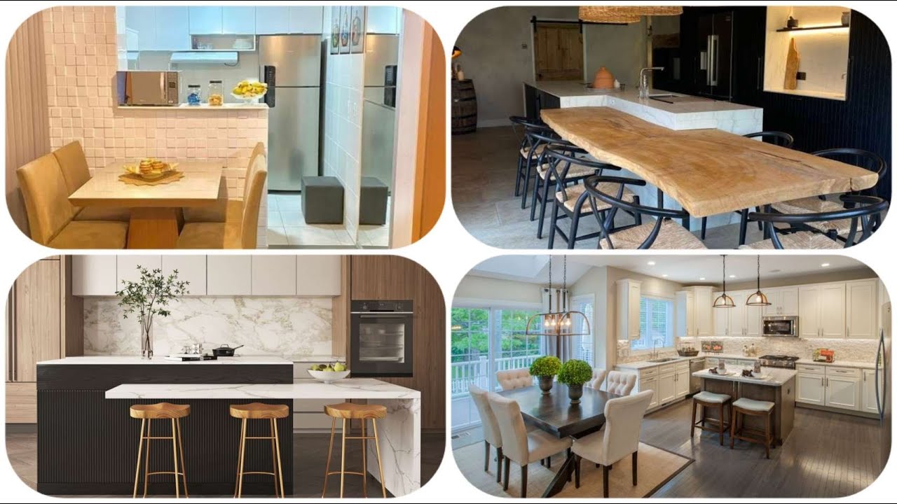 Luxury Kitchen Dining Hall Inspiring Design for Elegant || Designing ...