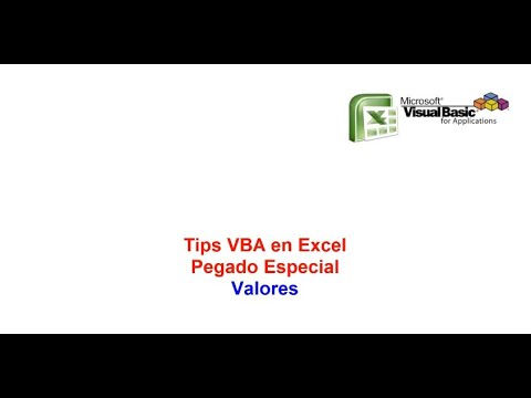 Tips VBA en Excel Pegado Especial - YouTube