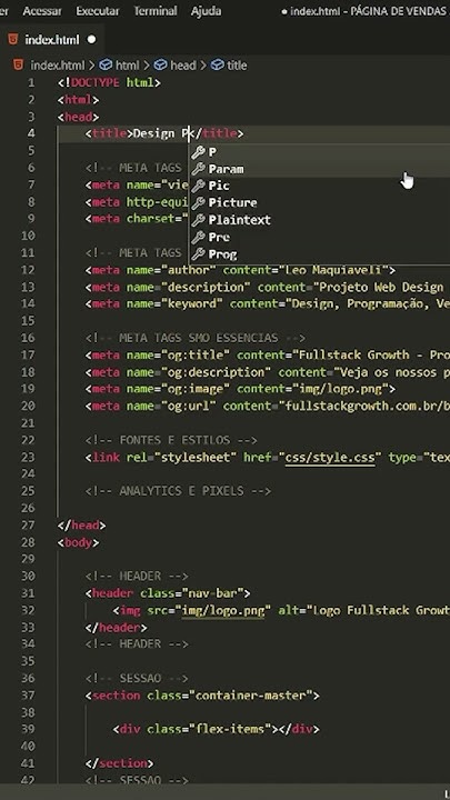 HTML e CSS para Iniciantes - Criando um Site de Vendas do Zero # ...