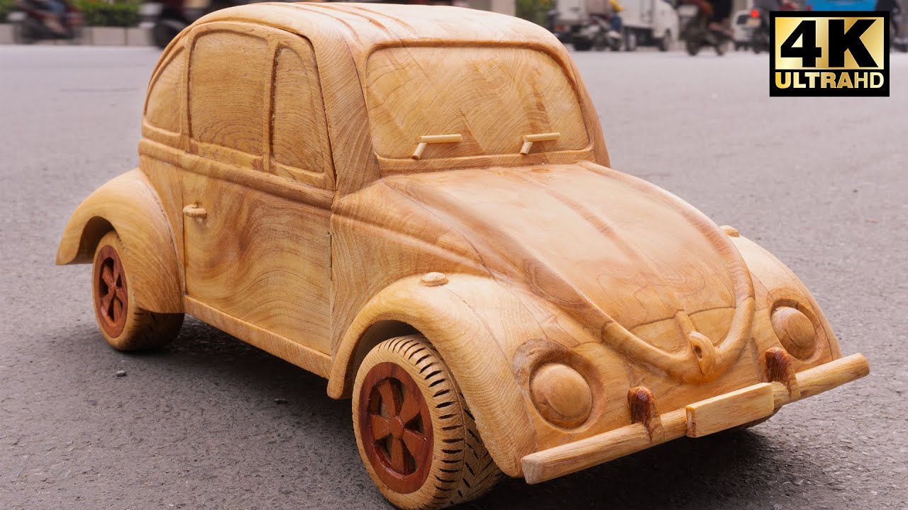 Amazing WoodWorking Skills - DIY Volkswagen Beetle 1965 Car Wooden ...