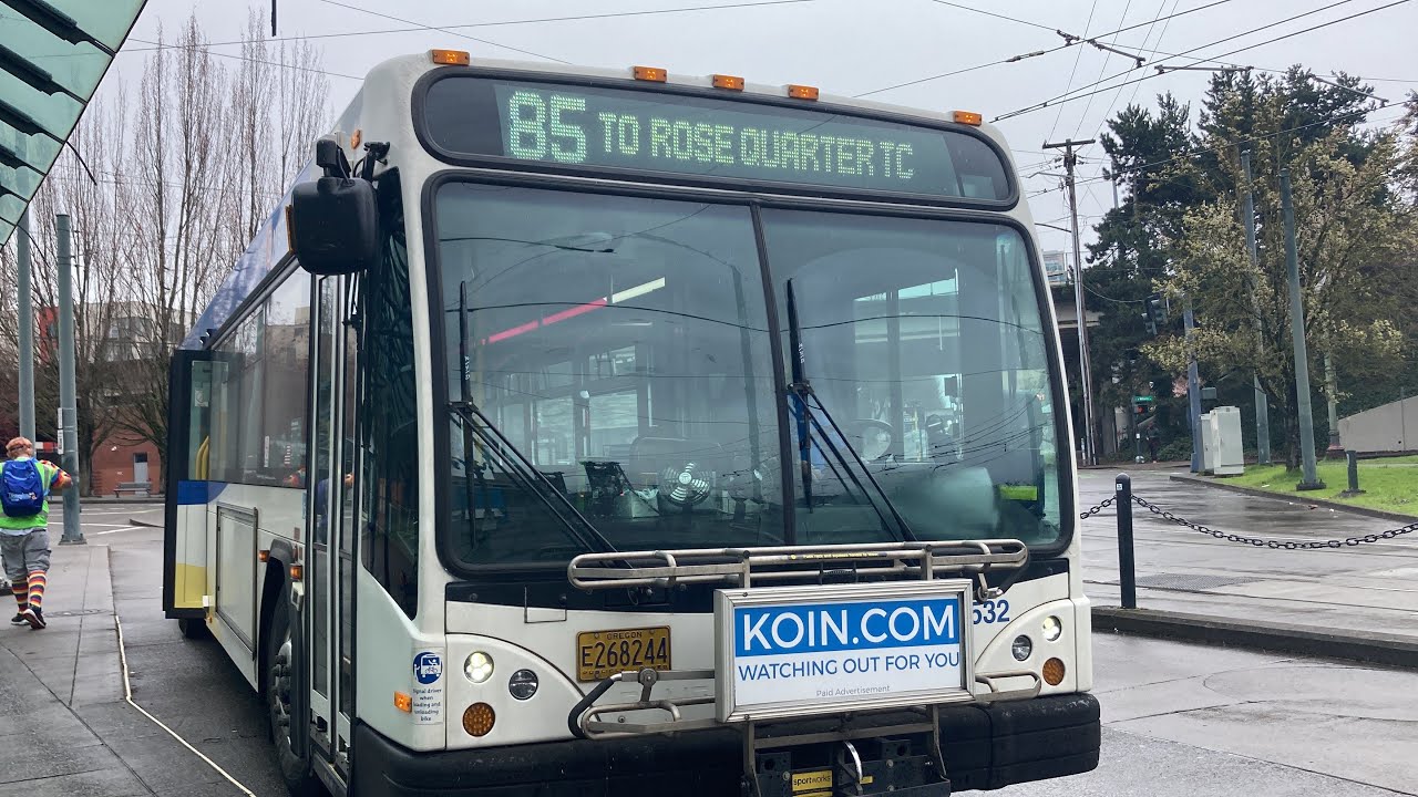 Trimet line 85 express to rose quarter (2nd part of the ride) - YouTube
