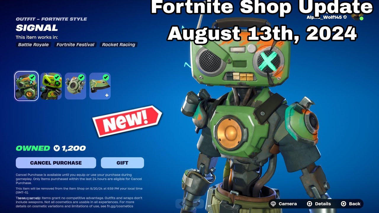 Fortnite: Item Shop Review [August 13th, 2024] (Fortnite Chapter 5) New ...